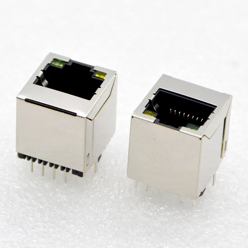 Conector Rj45 Vertical Com Lâmpada Rj45 Conector Rj45 De Cobre Com ...