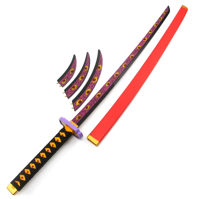 Kimetsu No Yaiba Demon Slayer Kokushibou Cosplay Prop Wooden Sword ...
