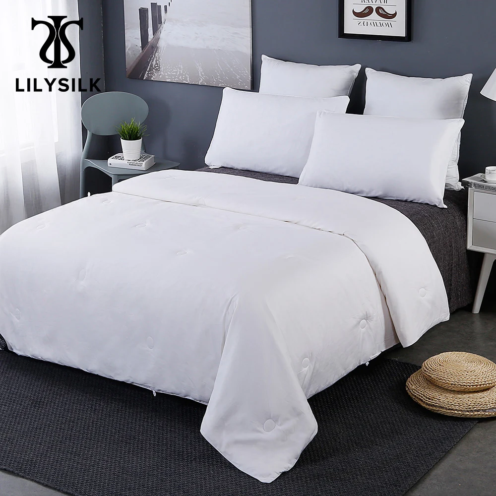 Теплое одеяло LILYSILK из чистого 100 шелка | AliExpress