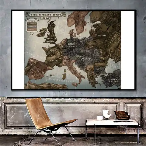 Stickers world map europe - купить недорого | AliExpress