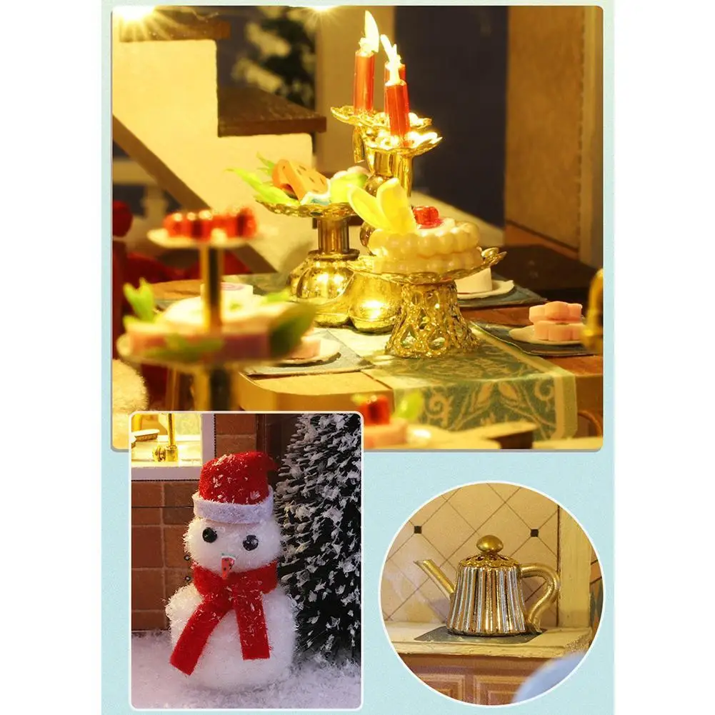 Mini Miniature Puppet Building Assembly Toy Fairy Tale Town House DIY ...