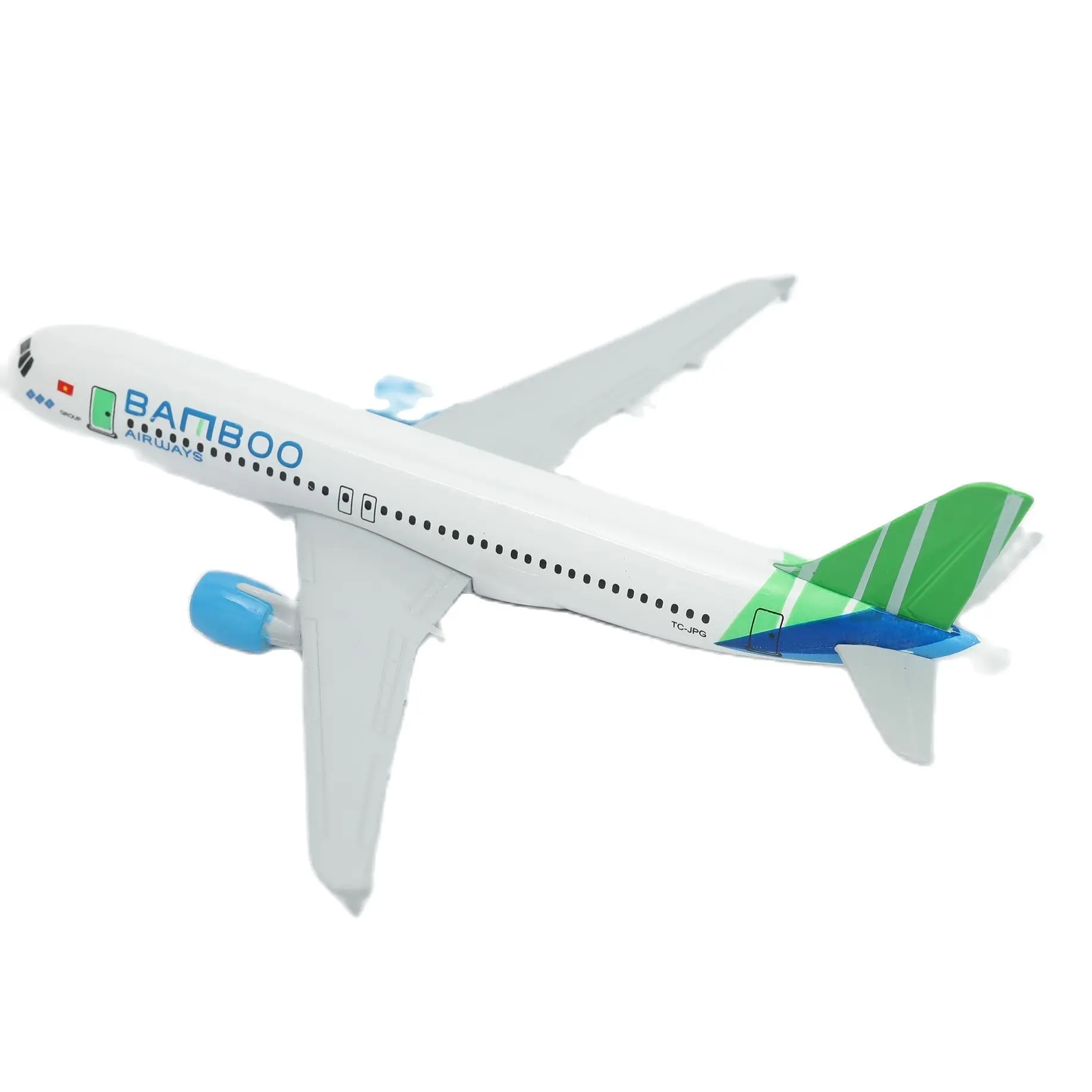 Vietnam Bamboo Airways Airbus A320 Aircraft Model 6 Inches Metal ...