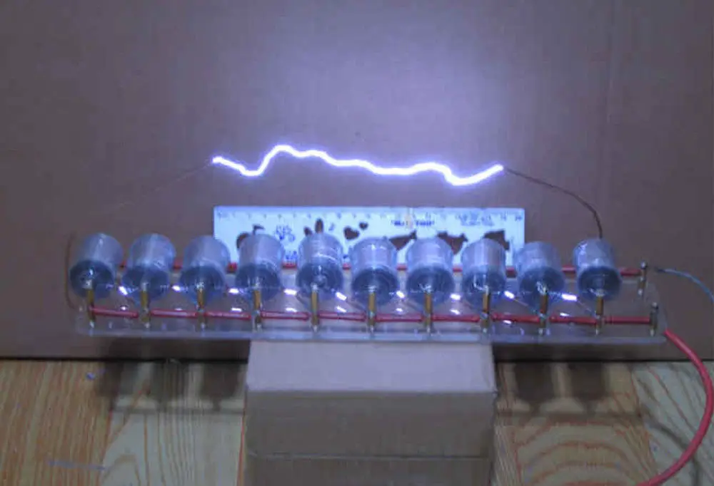 10 grades Marx/impulse voltage/pulse high voltage generator/Tesla coil ...