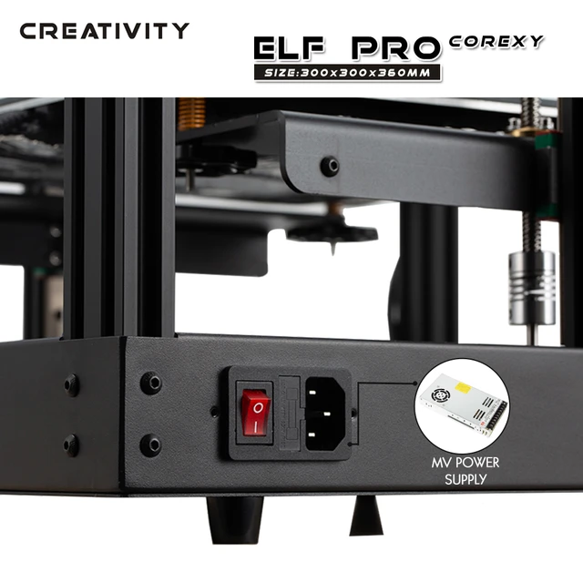 Creativity 3D Printer Corexy ELF Pro with Silent Motherboard Meanwell ...