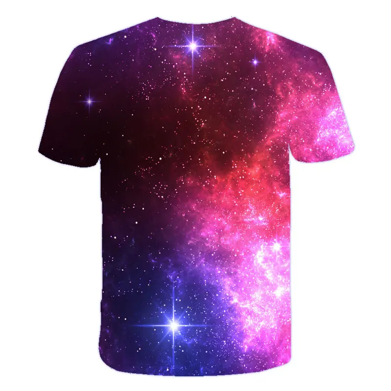 Cool Purple Galaxy Space Universe 3D Print T-Shirt for Boys and Girls ...