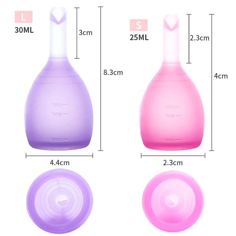 Women Menstrual Cup Lady Discharge Valve Menstrual Cup Feminine Hygiene ...