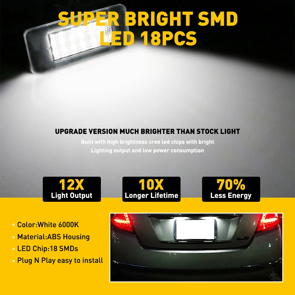 Задний номерной знак, цвет белый, для Nissan Rogue 2020, 2021, 2022 ...