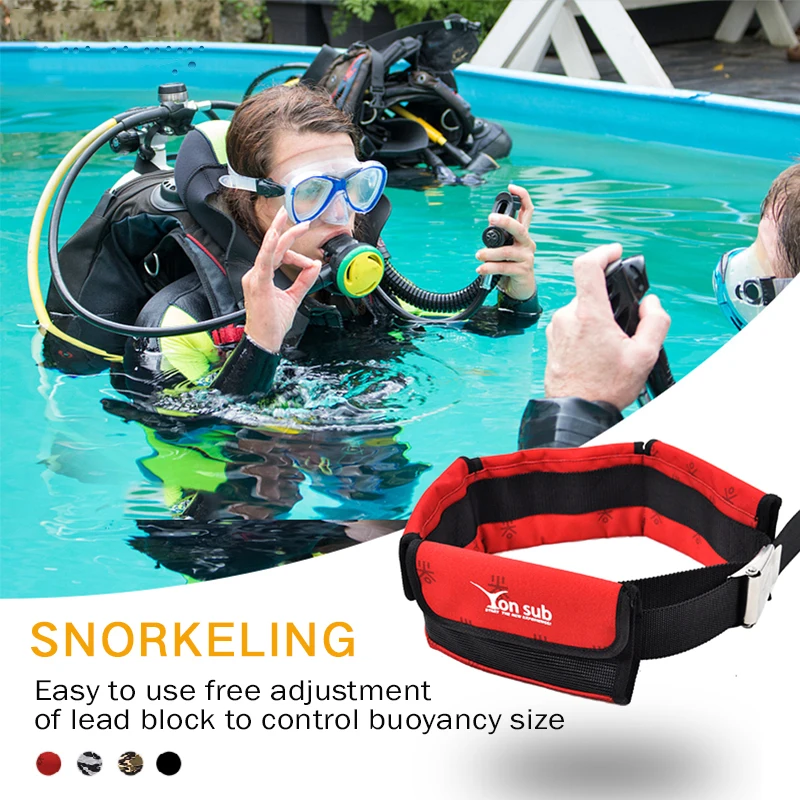 Scuba Adjustable 4/3 Pocket Diving Weight Belt With Stainless Steel ...