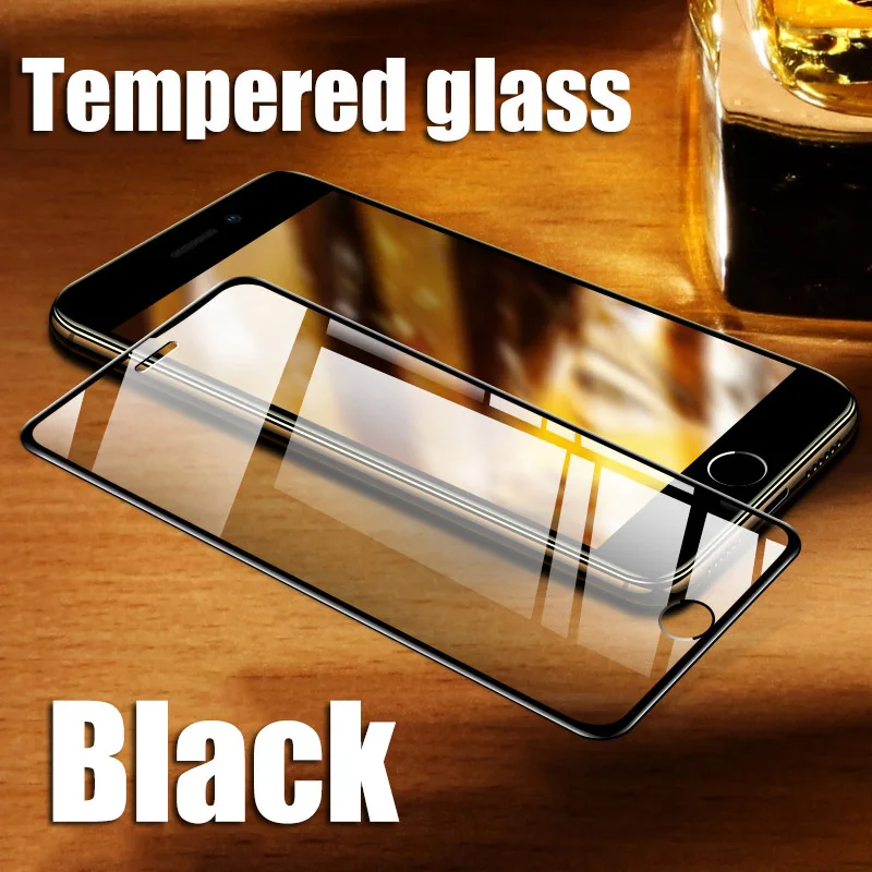 Full Coverage Protective Glass for iPhone 12 X 6 8 7 6S Plus Screen Protector Glass for iPhone ...