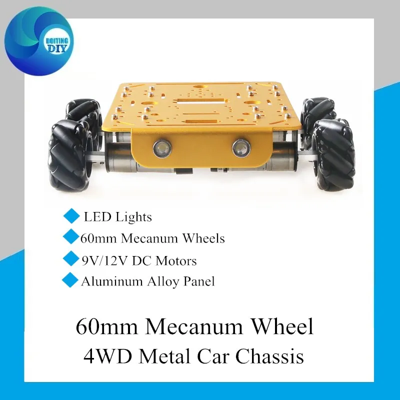 Mecanum Wheel Robot kit 60mm Mecanum wheeled Tank Chassis Omni ...