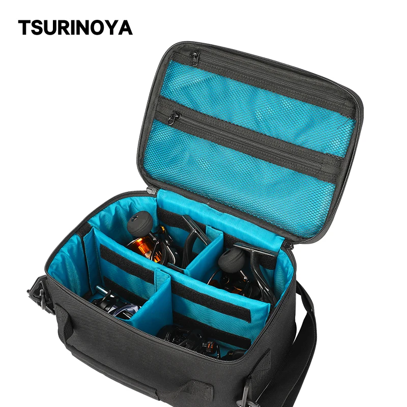 TSURINOYA Multi-Purpose Fishing Reels Bag Large Capacity Removable ...
