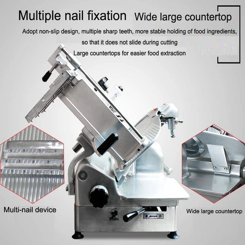 Semi-automatic electric slicer beef cutting machine mutton meat cutting ...