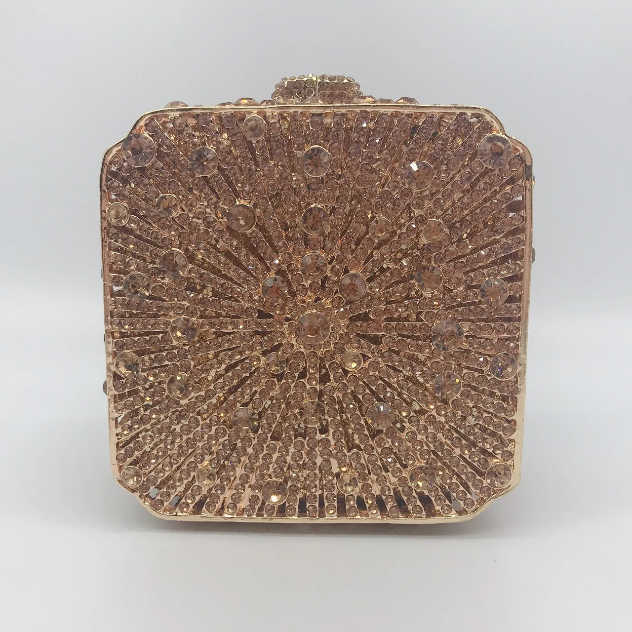 10x10CM Diamond-studded Dinner Bag Metal Hard Box Diamond Bag Banquet ...