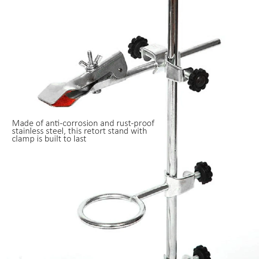 1 Set 50Cm Chemistry Laboratory Support Stand Set With Retort Ring ...