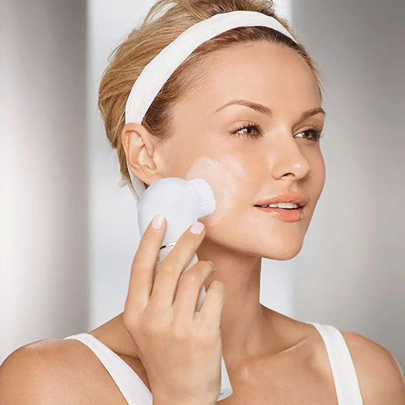 5in1 set women electric face cleansing brush wash facial cleanser skin ...