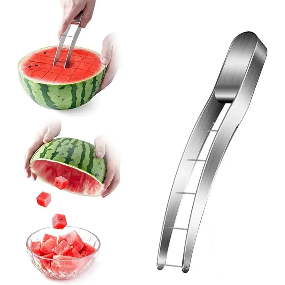 Watermelon Slicer Cutter，Fruit Cutting Quickly Safe Fruit Salad Cutter ...