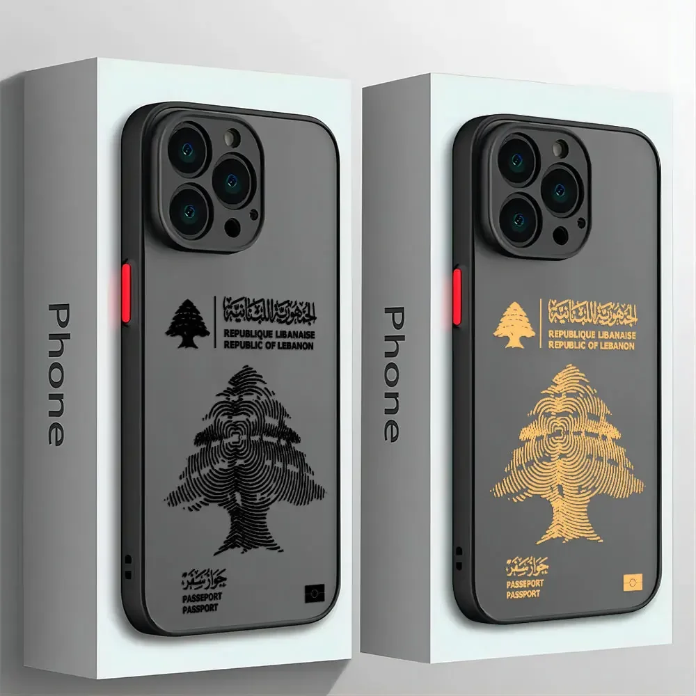 Lebanon Passport Phone Case For iPhone 16 15 14 13 12 11 Mini Pro Max X ...