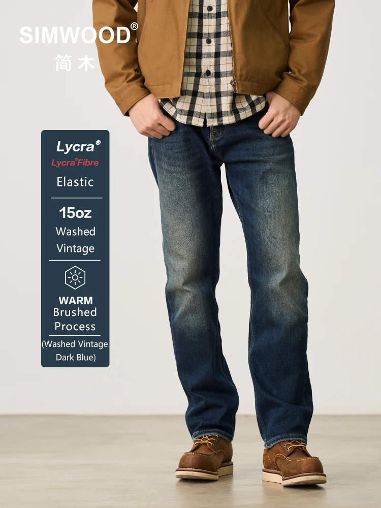 SIMWOOD 2025 мужские свободные джинсы | AliExpress