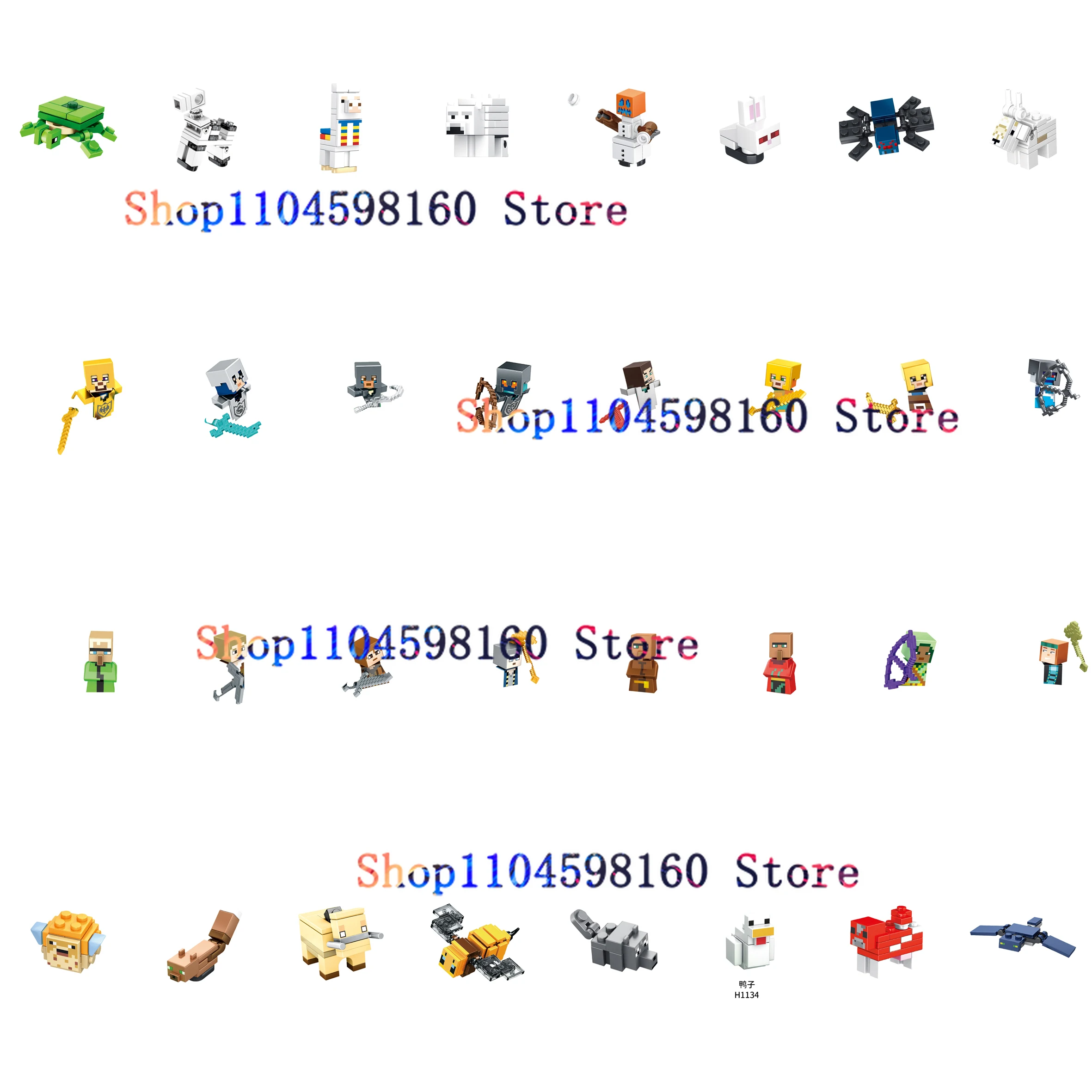 Пластиковые строительные блоки Minecraft | AliExpress