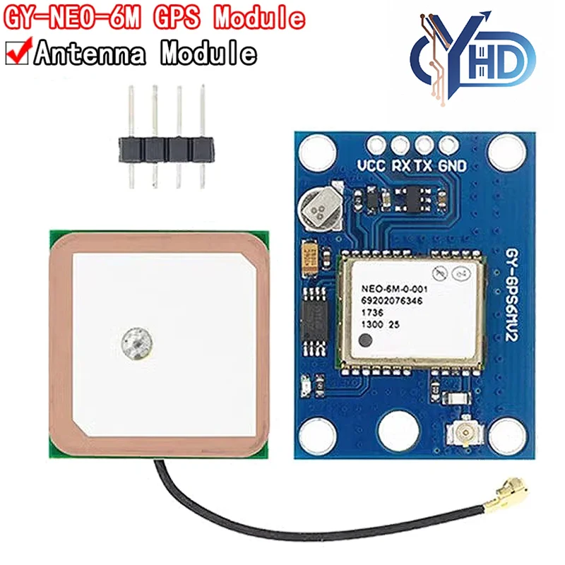 GY-NEO6MV2 Новый GPS-модуль NEO-6M NEO6MV2 с большой антенной ...