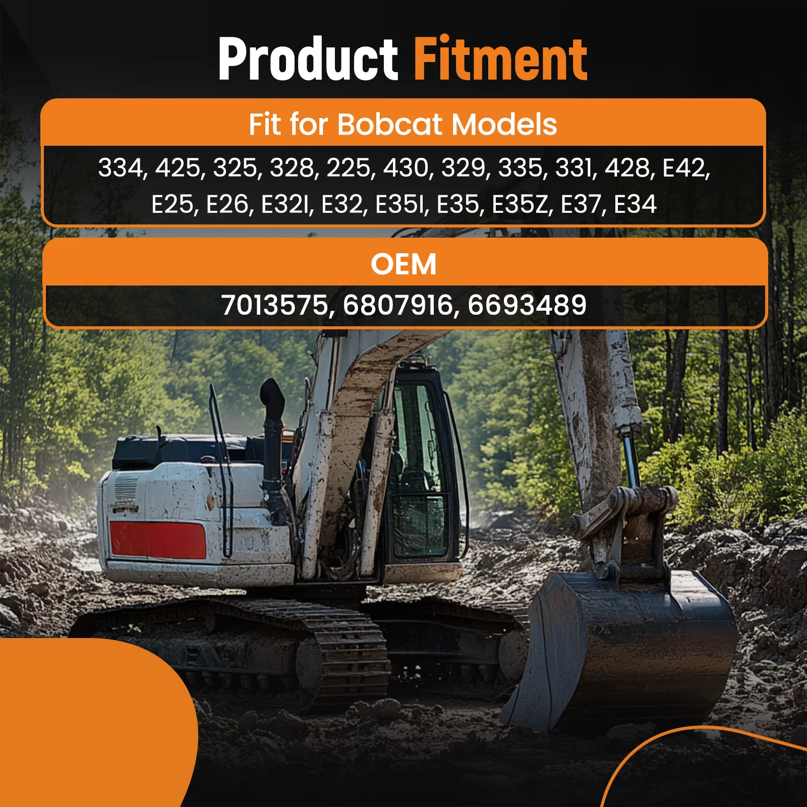 Нижний ролик подходит 7013575 Bobcat E26 E32 E42 331 225 325 328 329 ...