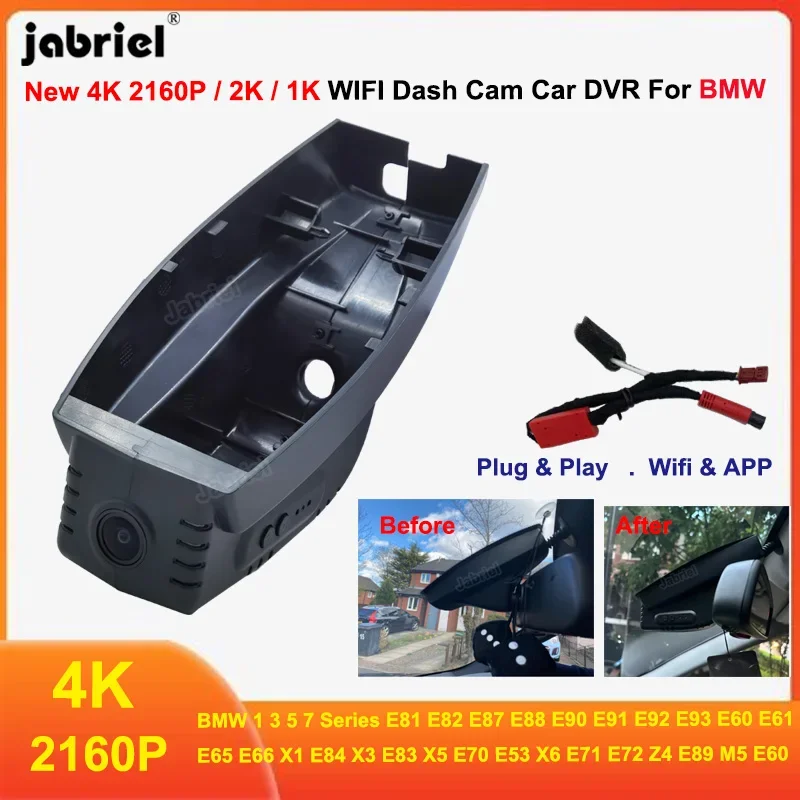 4K Wi-Fi Car-DVR для BMW E84 E83 E70 E71 E72 Z4 E60 E90 E89 E81 E82 E87 E88 E91 E92 E93 E61 E65 ...