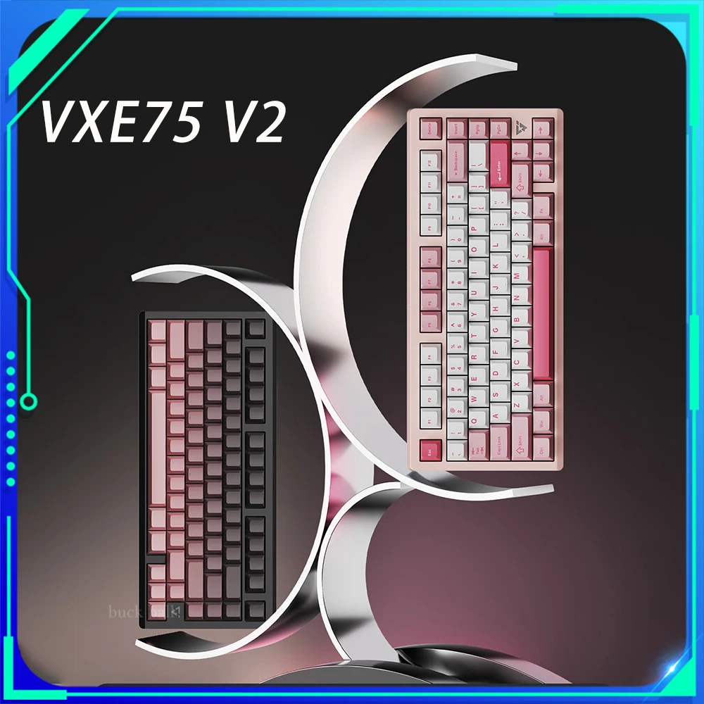 Беспроводная механическая клавиатура Vgn Vxe75 V2 78 клавиш | AliExpress