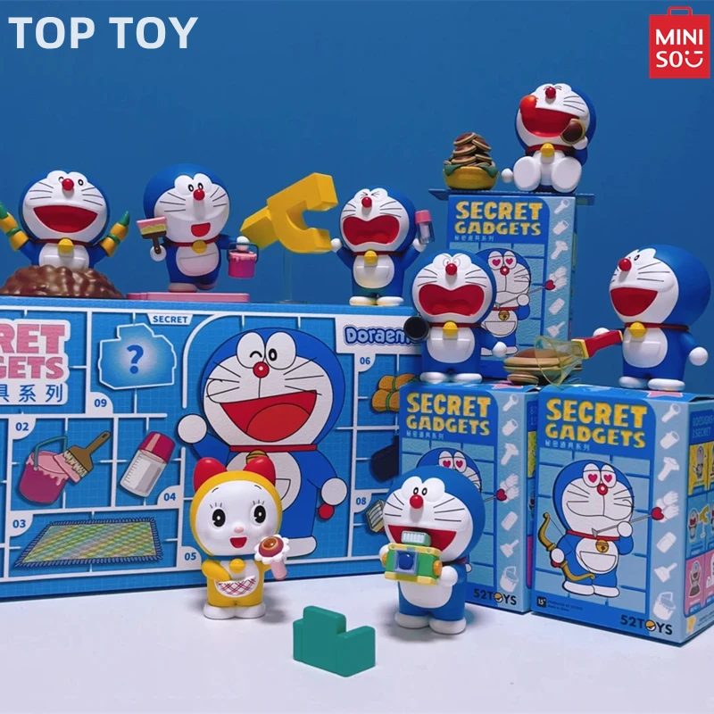 MINISO слепая коробка Doraemon фигурки пластик | AliExpress