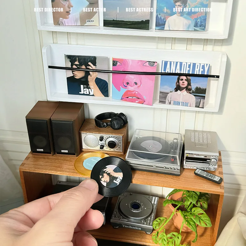 Миниатюрный виниловый проигрыватель для кукольного дома Bjd Ob11 Gsc Blyth Soldier Lol, 1:12 Bjd ...