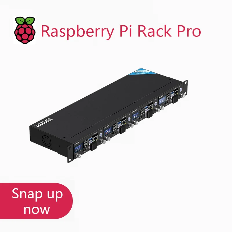 UCTRONICS Pi Rack Pro для Raspberry Pi 4B, крепление в стойку 19 дюймов ...