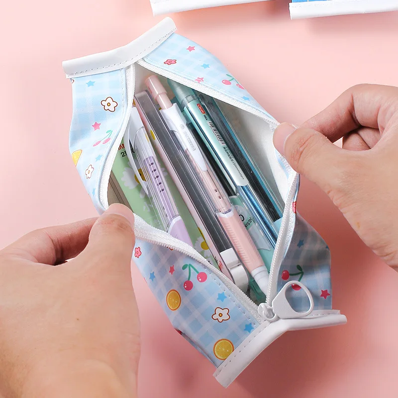 Cinnamoroll Kawaii Sanrio Pencil Case Cartoon Cute Pompom Purin Anime ...
