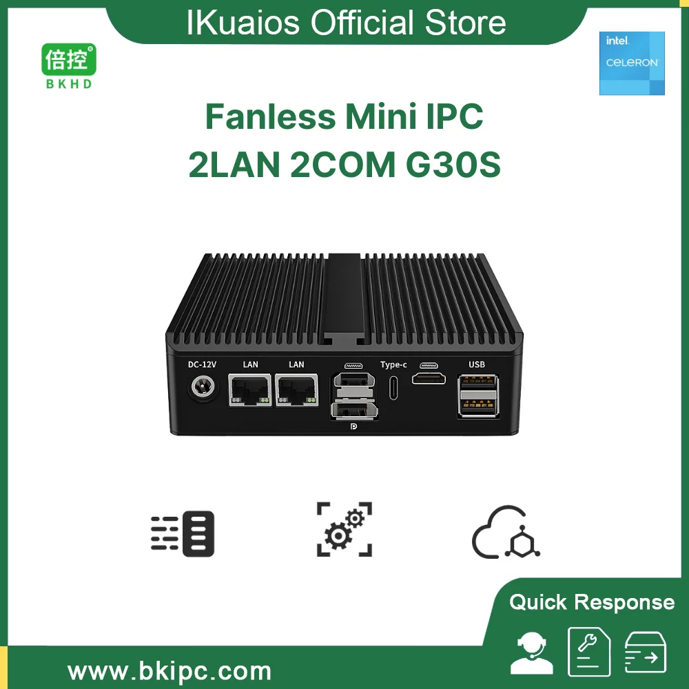 IKuaiOS G30S 1338 2L безвентиляторный мини-ПК | AliExpress