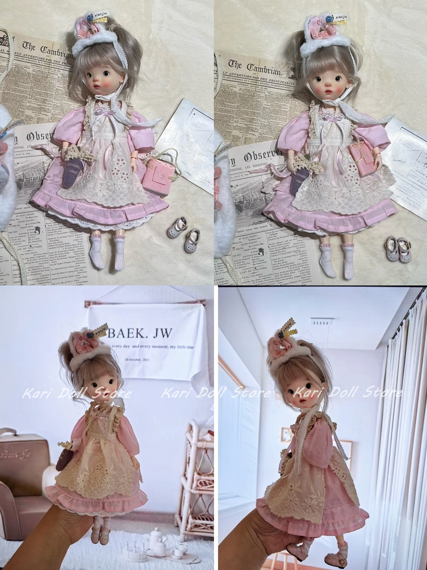 Kari Doll Одежда и юбки весенний розовый костюм с юбкой кролика Landazz ...