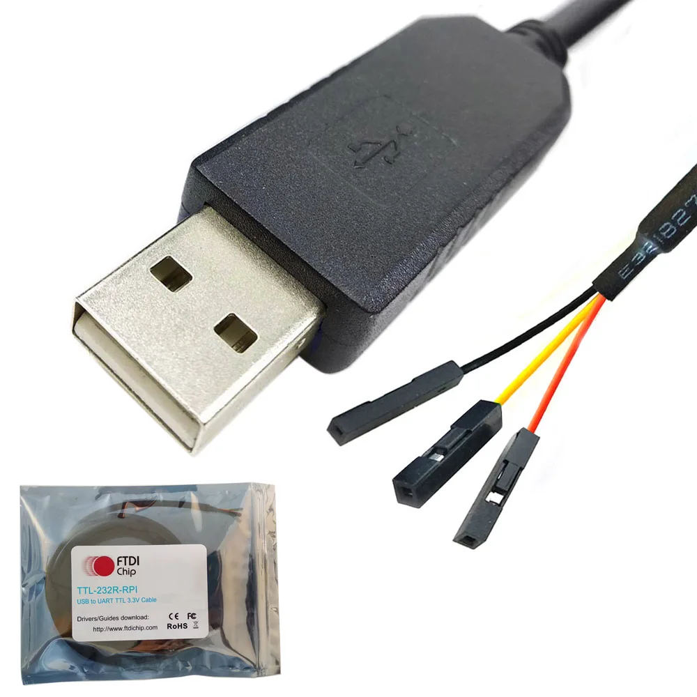 FT232R USB-UART TTL 3V3 Кабель вспышки для демонстрационной платы Raspberry Pi GPIO FTDI Кабель ...