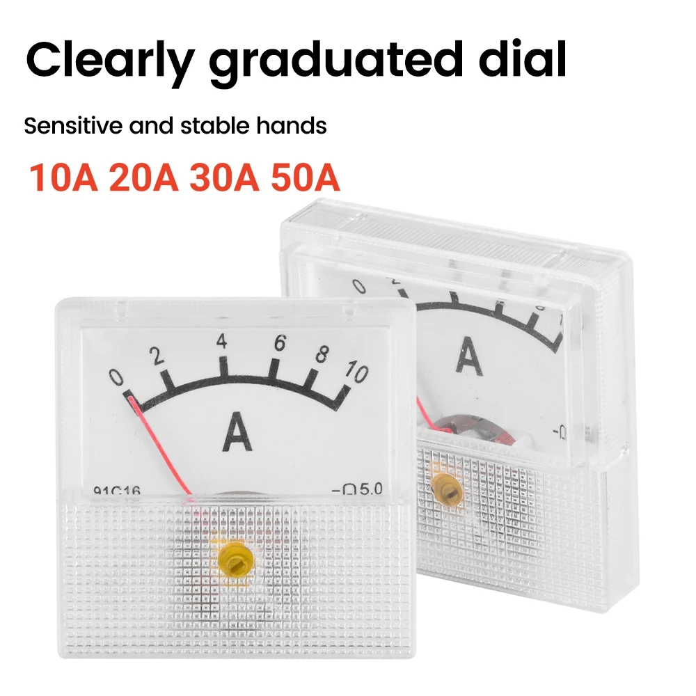 Аналоговый амперметр Voktta 10A 20A 30A 50A | AliExpress