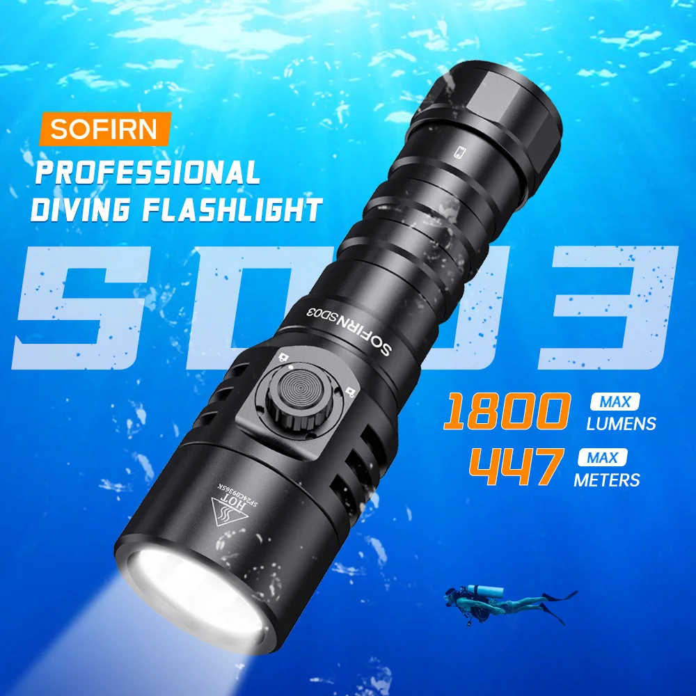Sofirn SD03 фонарик для дайвинга | AliExpress