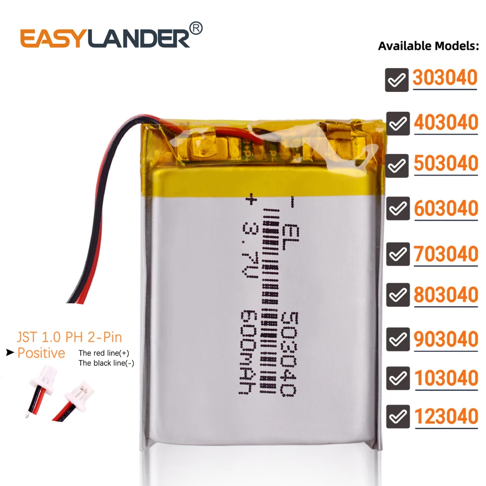 Easylander Литий-полимерный аккумулятор 3.7В 503040 | AliExpress