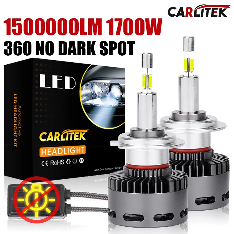 H7 LED CANBUS 360 для линз проектора 1700 Вт H11 H1 H4 LED H8 Лампы для фар HB3 9005 HB4 9006 ...