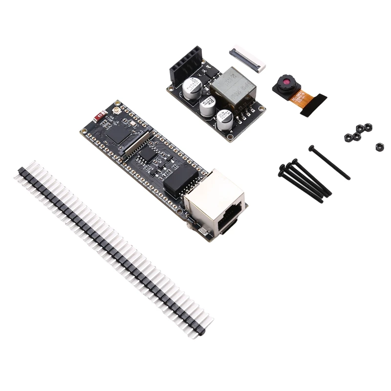 ESP32-S3 ETH Cam Ethernet Макетная плата Poe SD-камера, совместимая с Raspberry Pi Pico POE-ETH ...