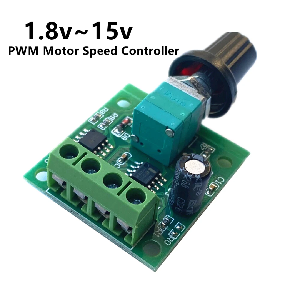 New DC 1.8V 3V 5V 6V 12V 2A PWM Motor Speed Controller Low Voltage ...
