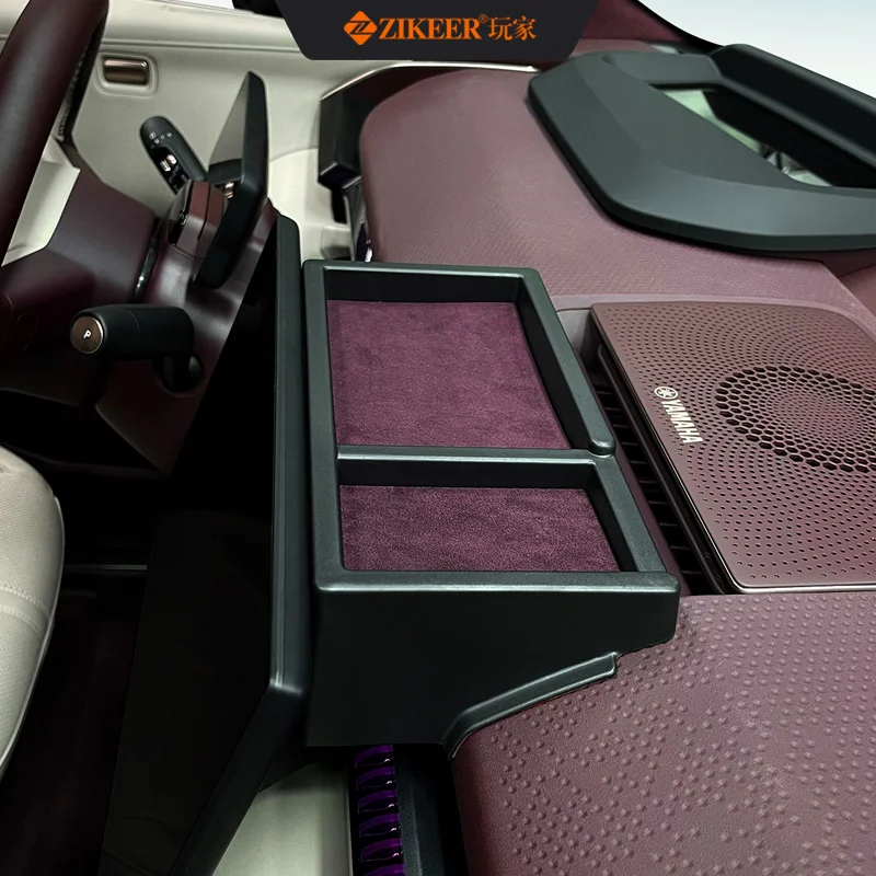 Подходит для автомобильного оборудования ZEEKR X, заднего ящика для хранения замши и размещения ...