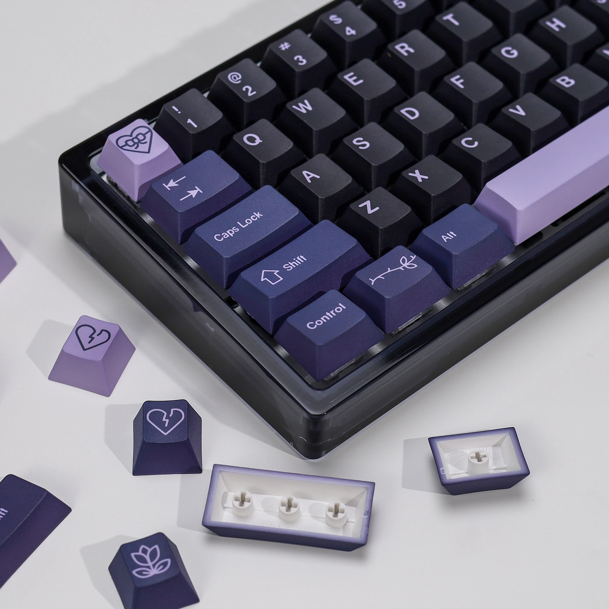 KBDiy Clone GMK First Love Фиолетовые Клавиши Cherry Profile PBT ...