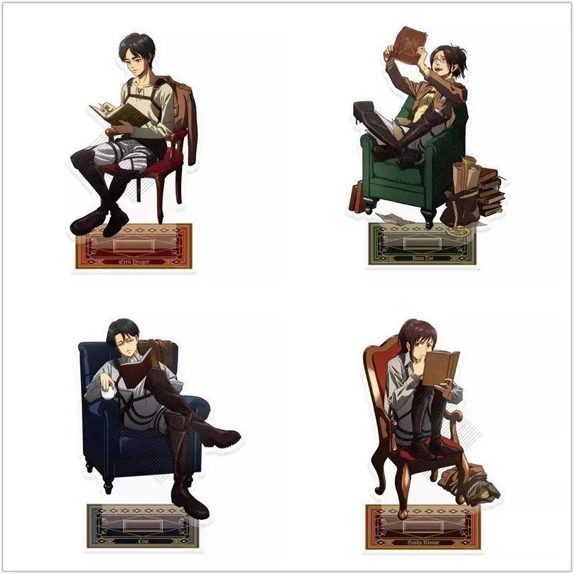 Фигурки Levi Ackerman Hanji Zoe Eren Yeager акриловые | AliExpress
