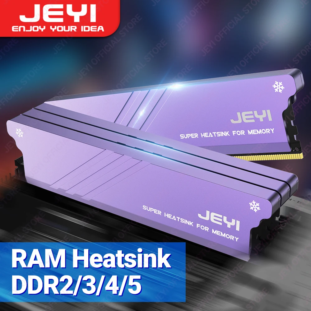 Теплоотвод ОЗУ памяти JEYI, с термонакладками, для ПК, DDR2, DDR3, DDR4, DDR5 | AliExpress