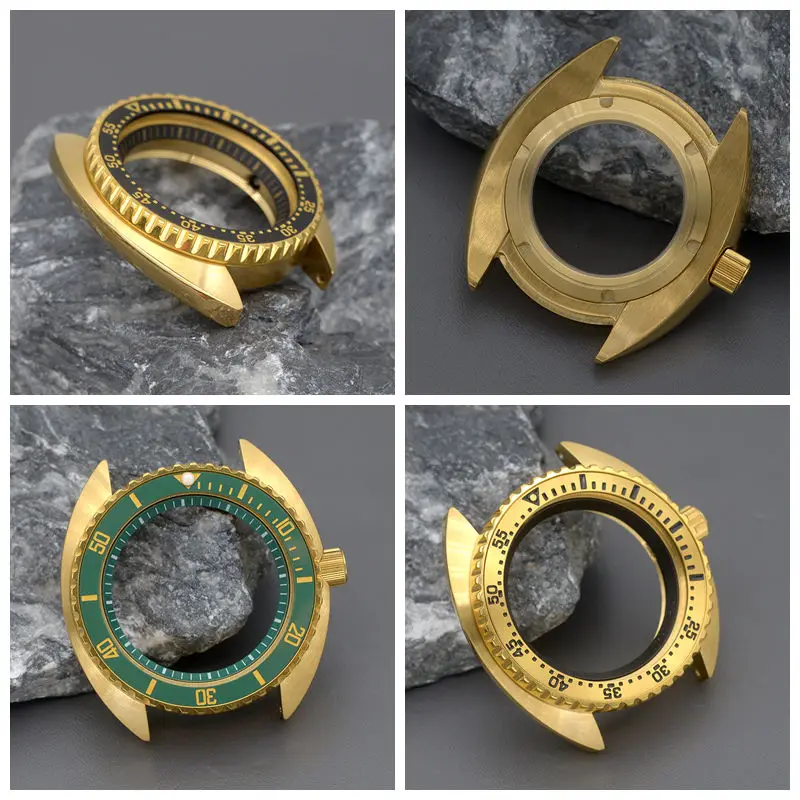 Золотой мужской дизайн корпуса часов 6105 6309, часы Turtle Abalone ...
