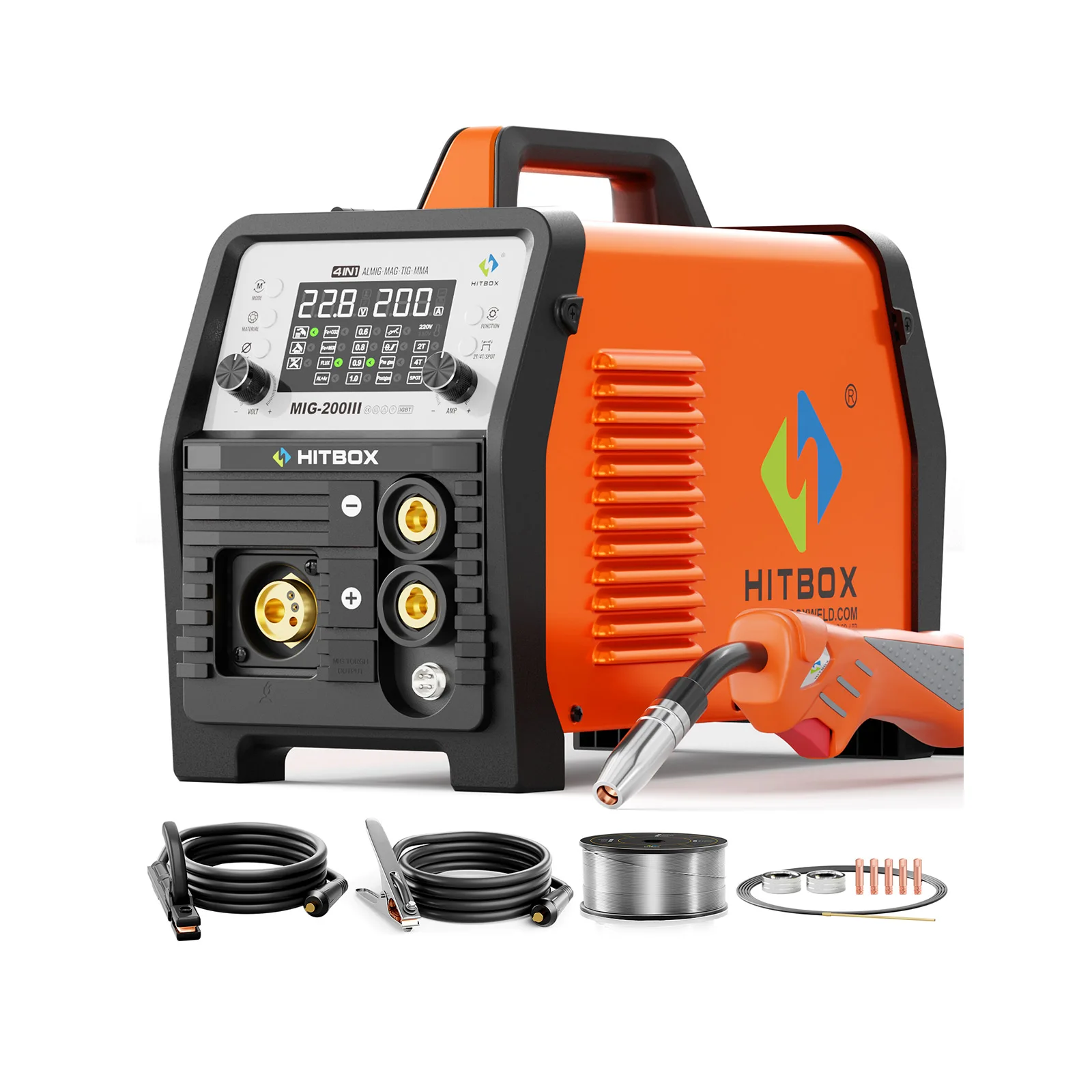 HITBOX MIG200III Сварочный аппарат 7 в 1 | AliExpress