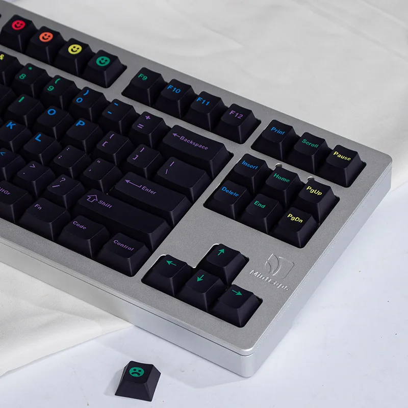 GMK 136 Key Keycaps Midnight Rainbow Gradual Change Cherry Profile PBT ...