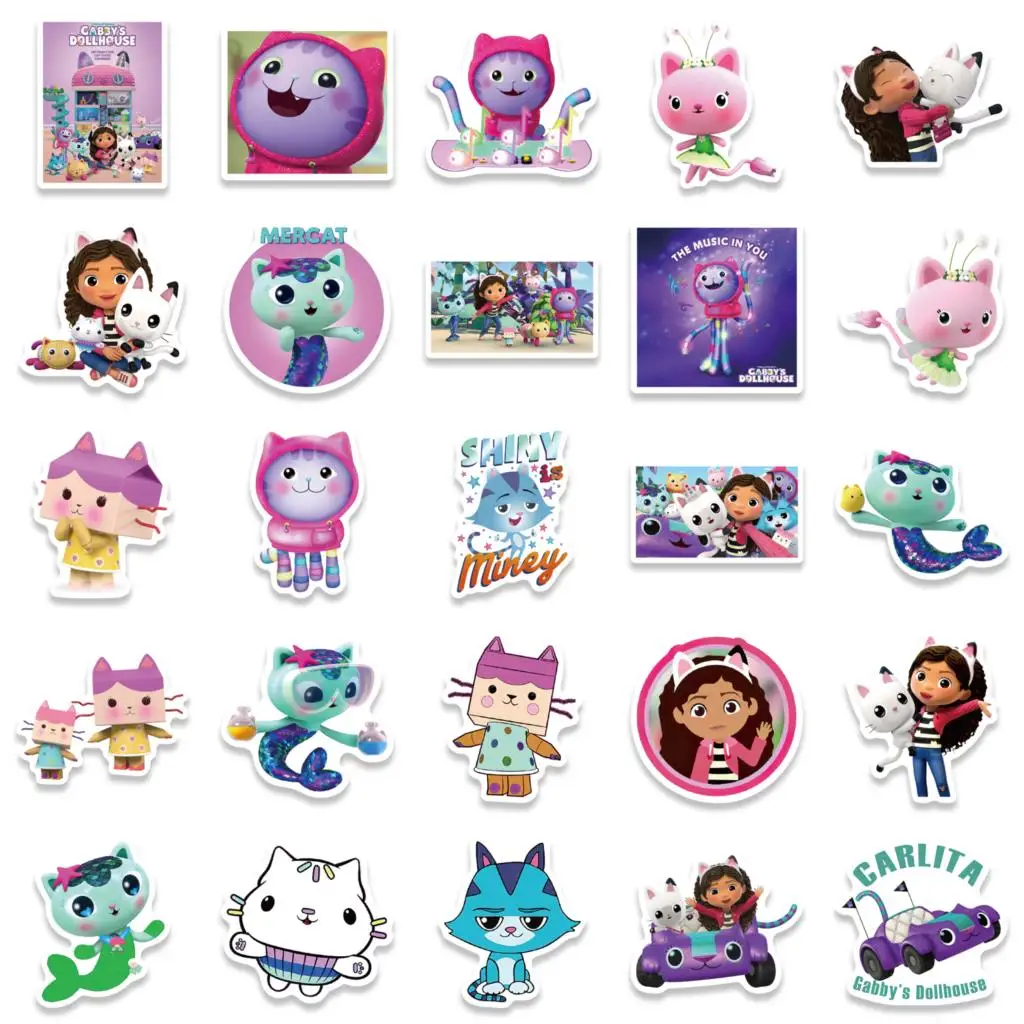 Gabby Dollhouse Stickers (50 Random Stickers) - City Kidz Toys