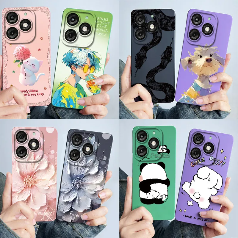 For ITEL A50 Phone Case ItelA50 Cover Soft Silicone Sweet Painted Shell ...