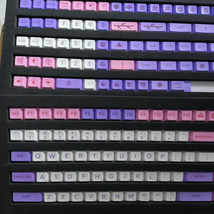 147 Keys sakura DSA Keycaps For Cherry MX Switch Mechanical keyboard ...